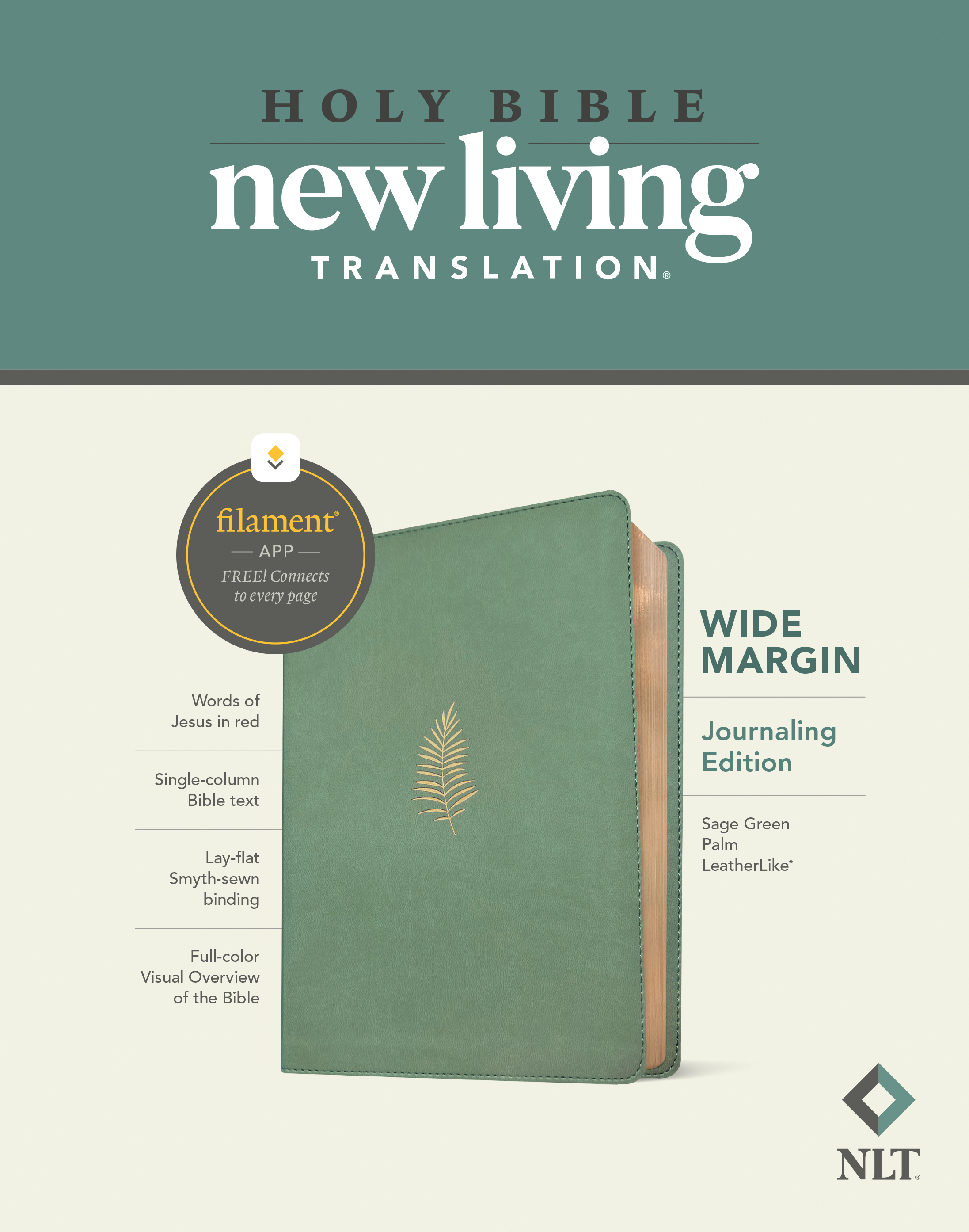 NLT Wide Margin Bible, Filament Enabled | Church Connect